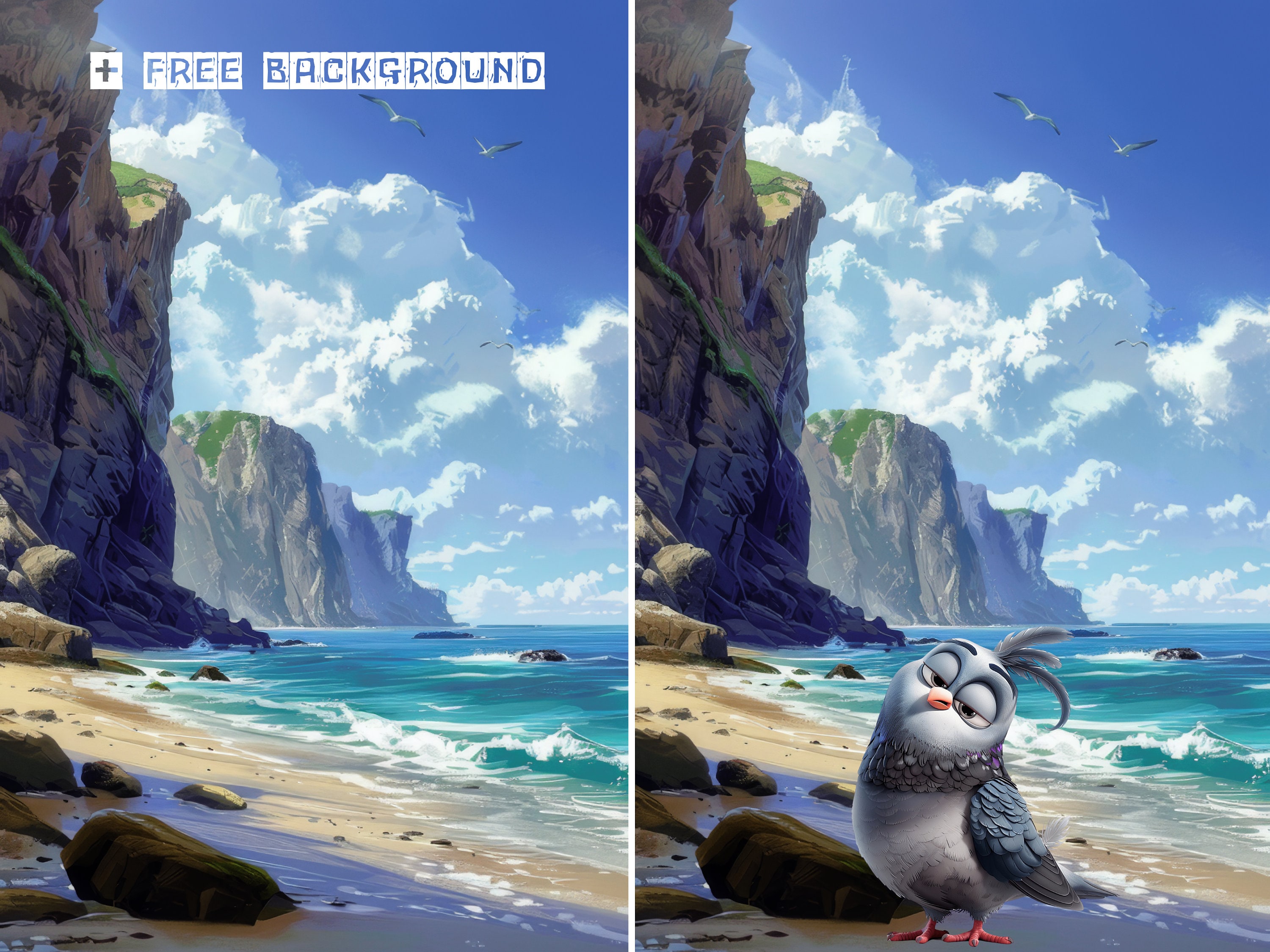 Cute and Funny Pigeon Clipart Bundle, Funny Pigeon Graphics, High ...