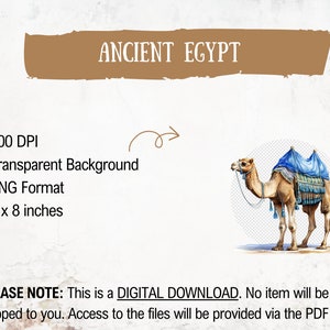 Ancient Egypt Clipart Printable Bundle Art Historical Egyptian ...
