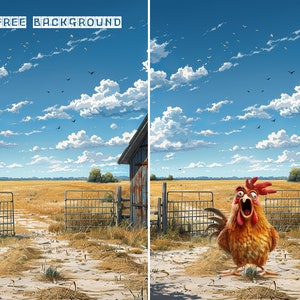 Funny Chicken Clipart Quirky Expressions Instant Download Whimsical ...