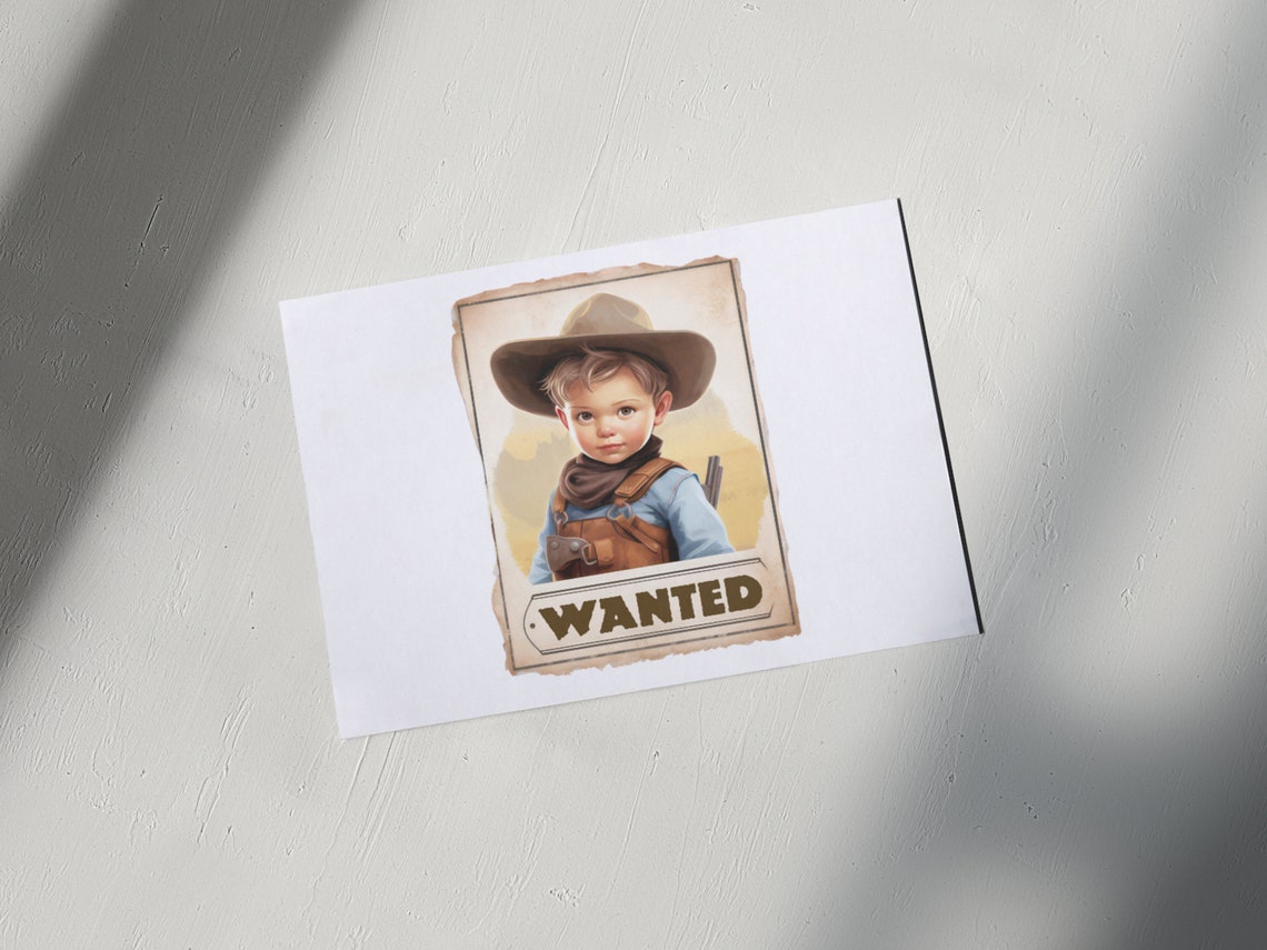 Baby Cowboy Watercolor Clipart, Cowboy Baby PNG, Graphic Design Needs ...