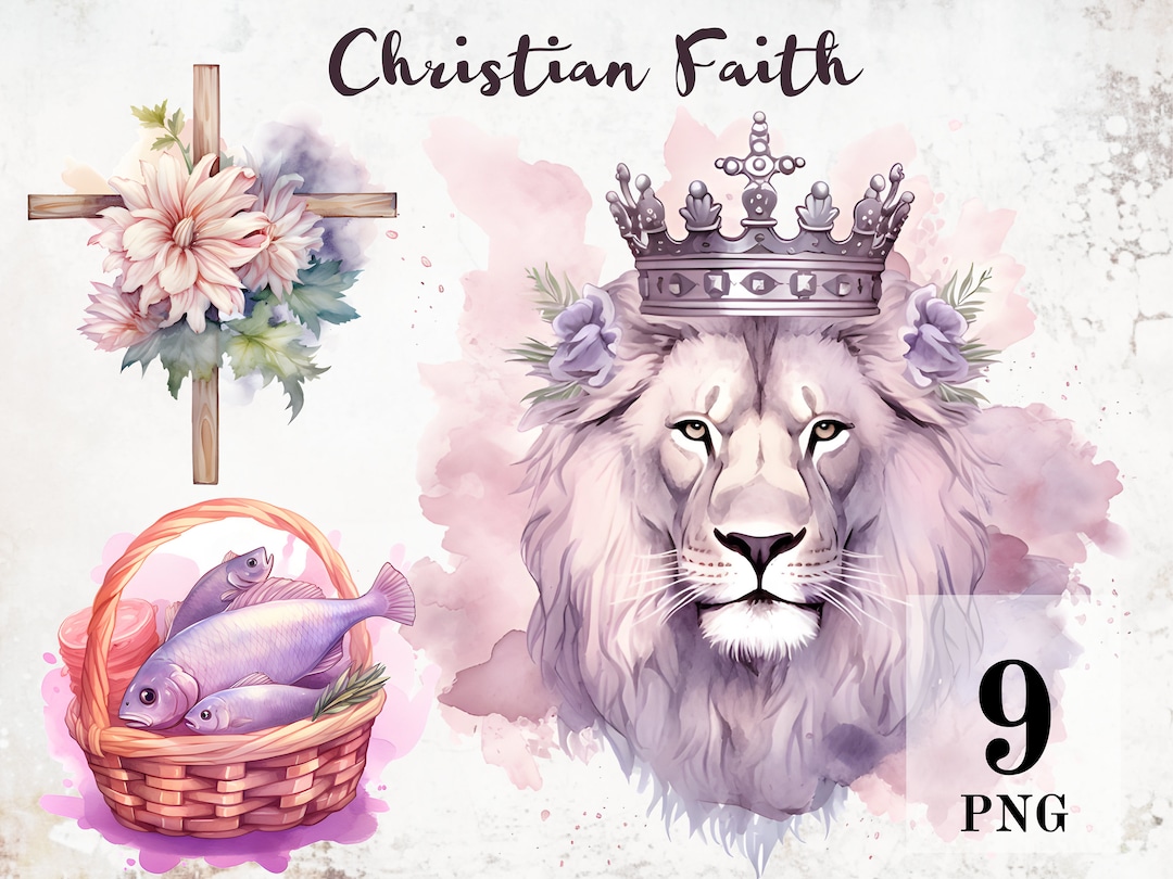 Christian Faith Clip Arts Pink Themed Watercolor Art Journaling and ...