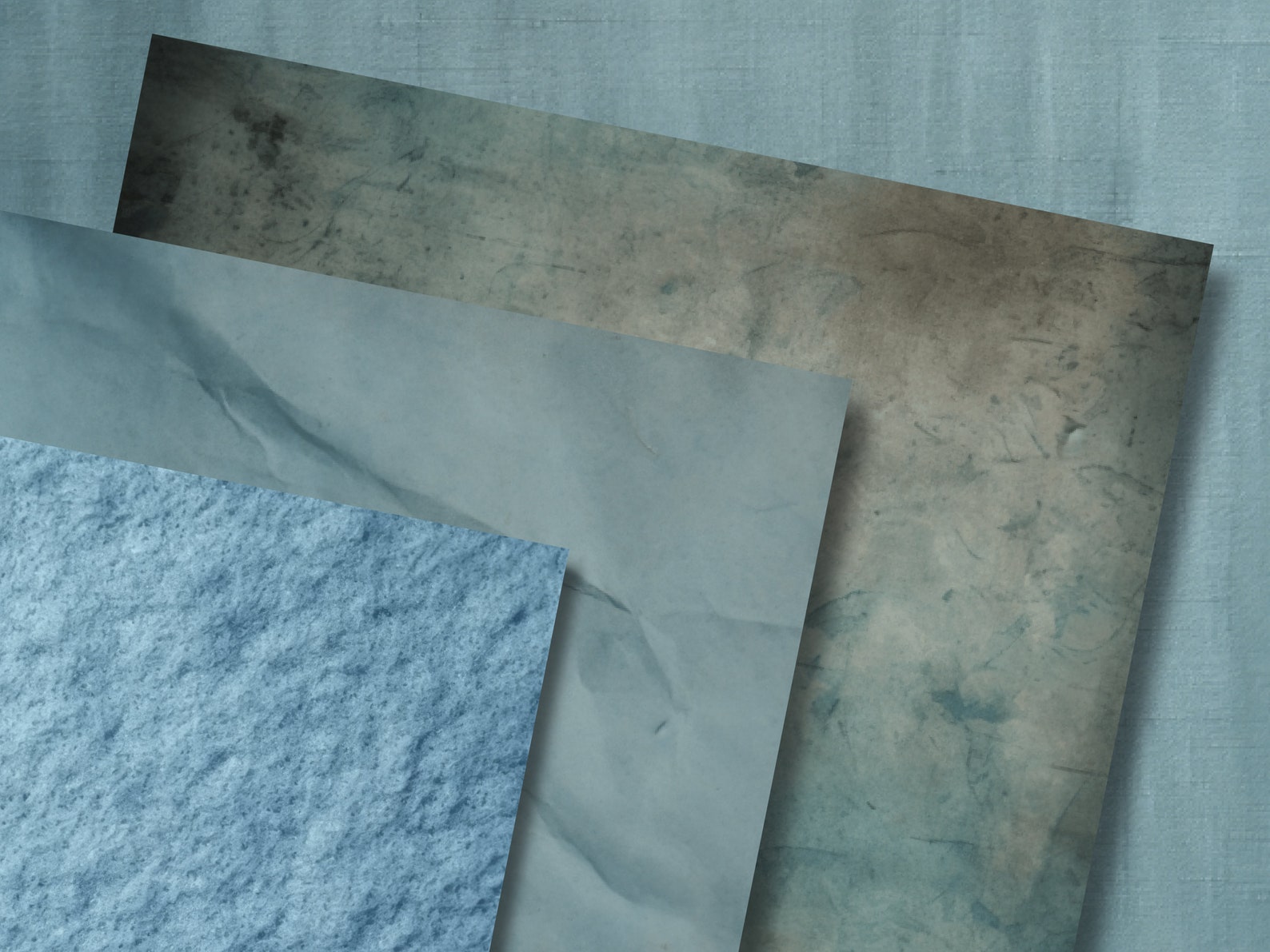 Printable Paper Textures in Blue Color Theme Digital Pack Letter Size ...