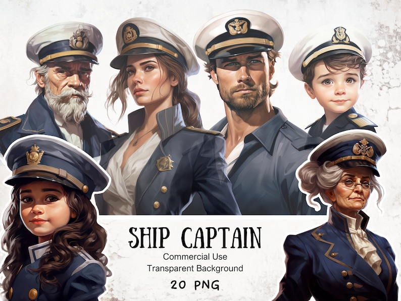 High Quality Graphics, Ship Captain, Coastal Clipart, Maritime Clipart ...