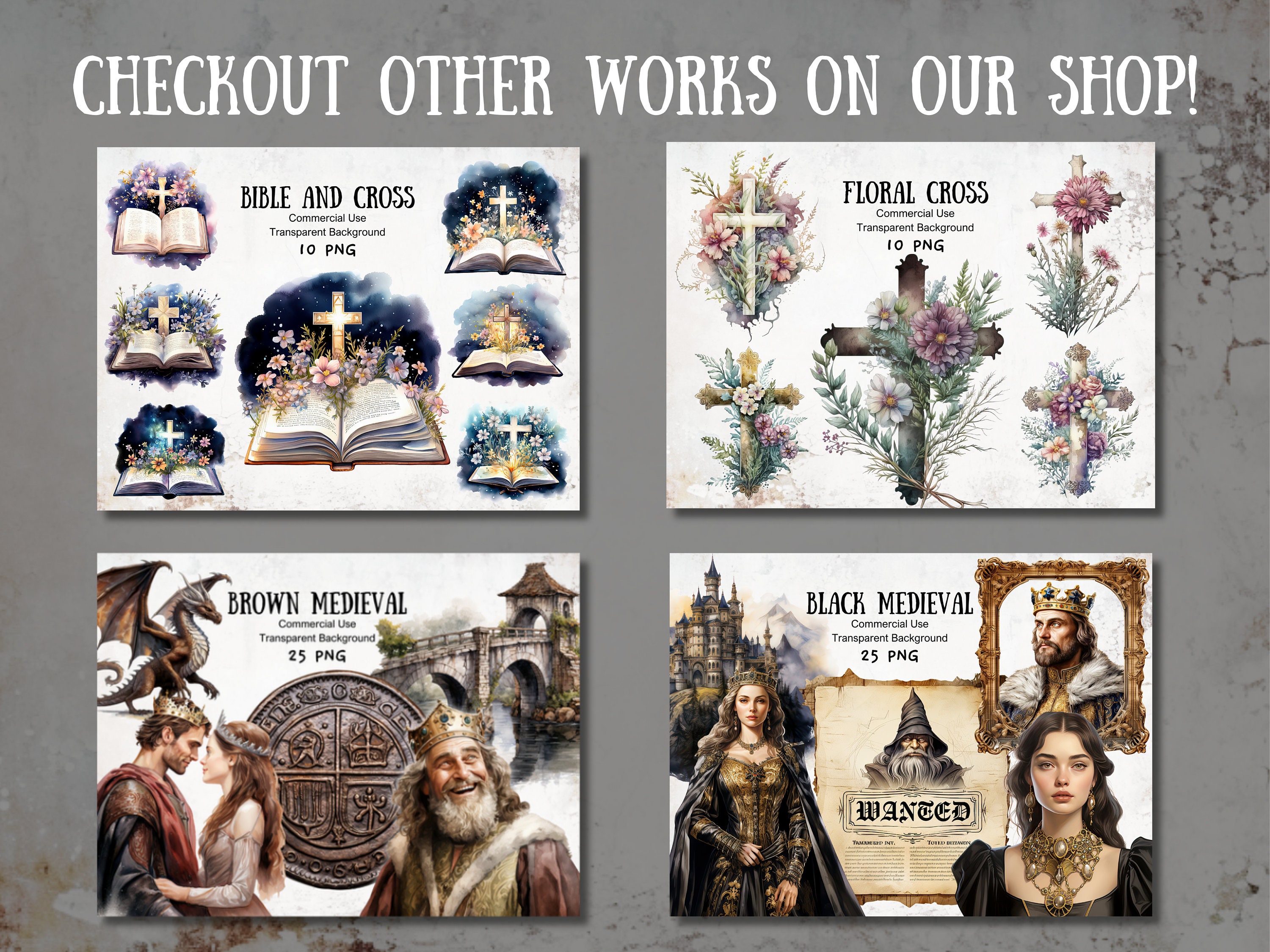 Watercolor Fantasy Forest Horse Clipart PNG File Enchanted - Etsy