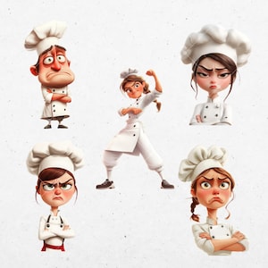 Quirky Chef Clipart Transparent PNG, Funny Kitchen Graphics, Hilarious ...