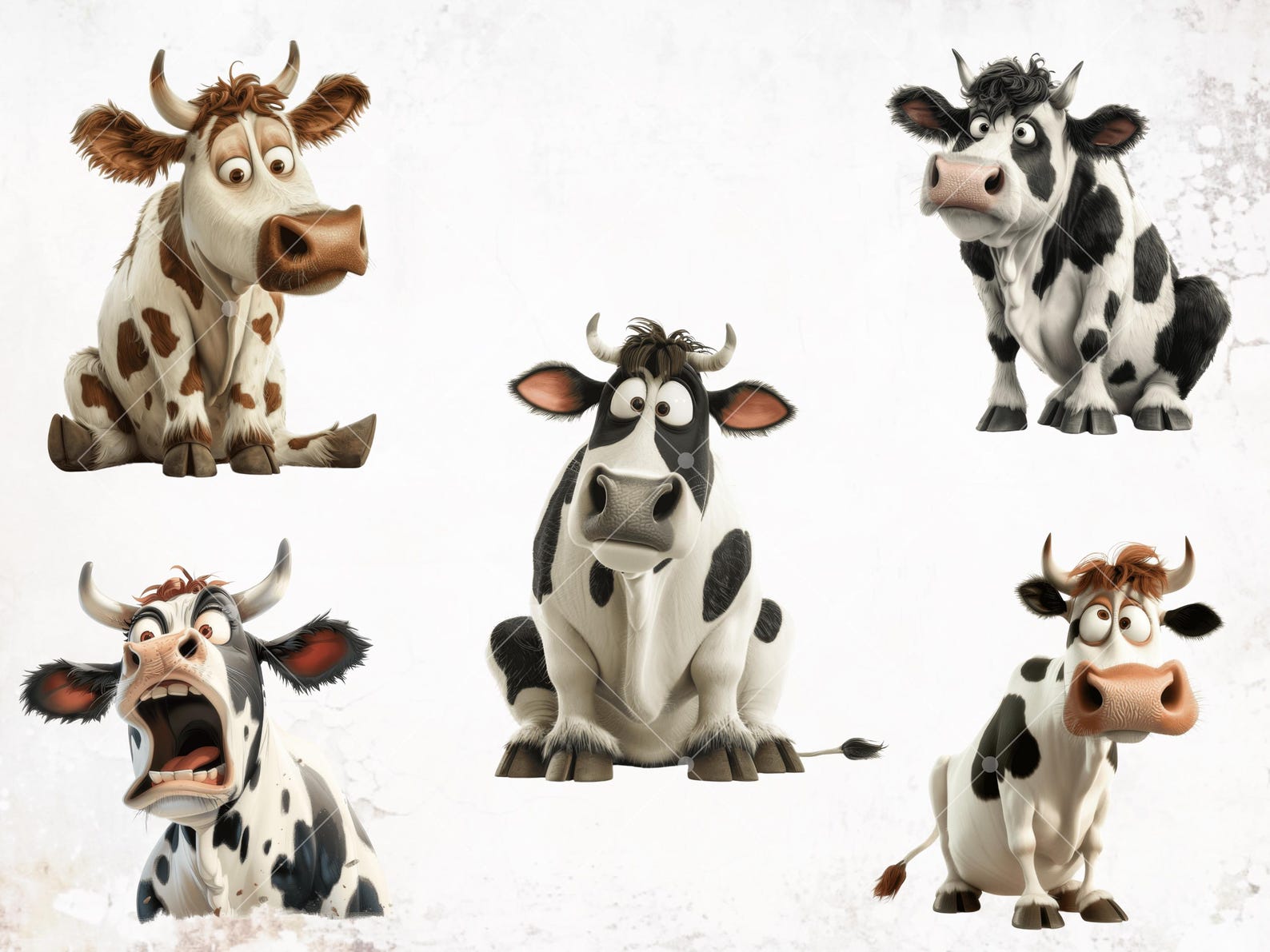 Cow Clipart Printable Collection Funny Cow Graphics Transparent ...
