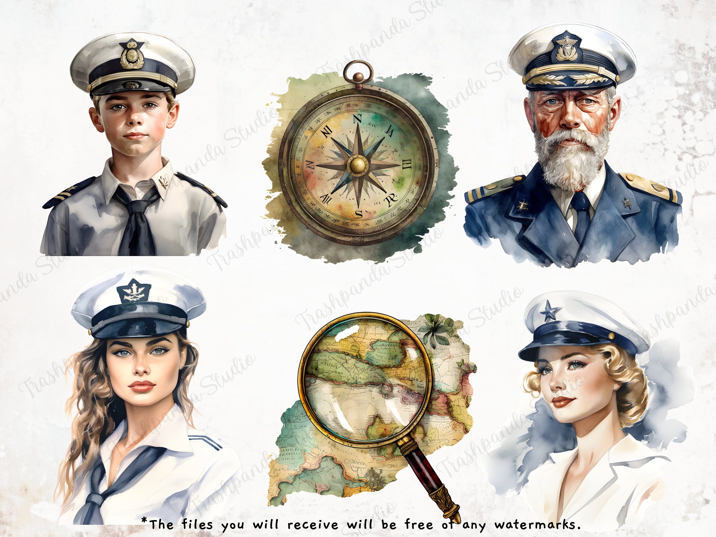 Nautical Clipart Collections for Journaling, Scrapbooking, and ...