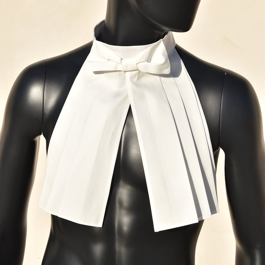 Court Bib With Folds and Double Tail. Made in Italy. Lawyer Neck ...