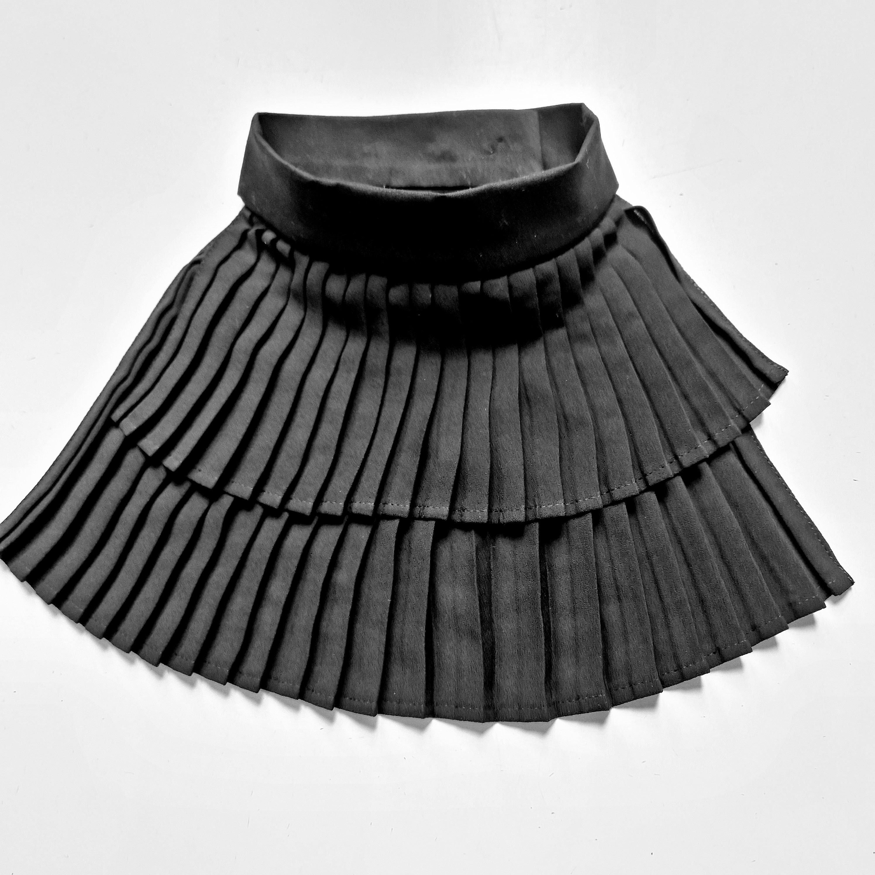 Court Bib Black Pleated. Made in Italy. Lawyer Neck. Lawyer Jabot ...