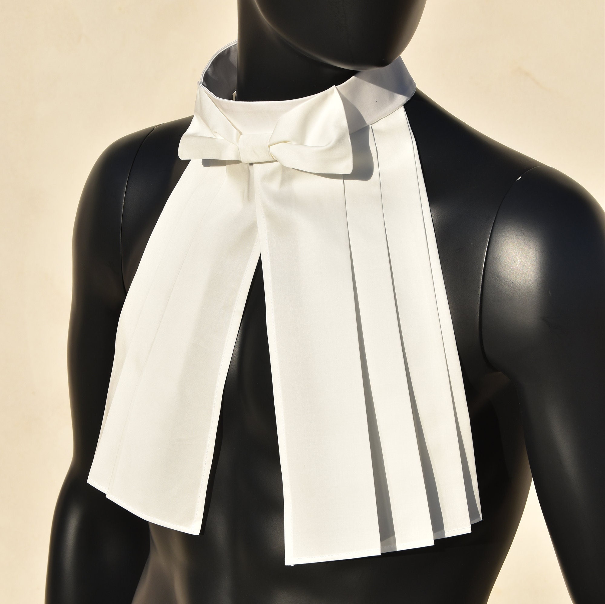 Court Bib With Folds and Double Tail. Made in Italy. Lawyer Neck ...