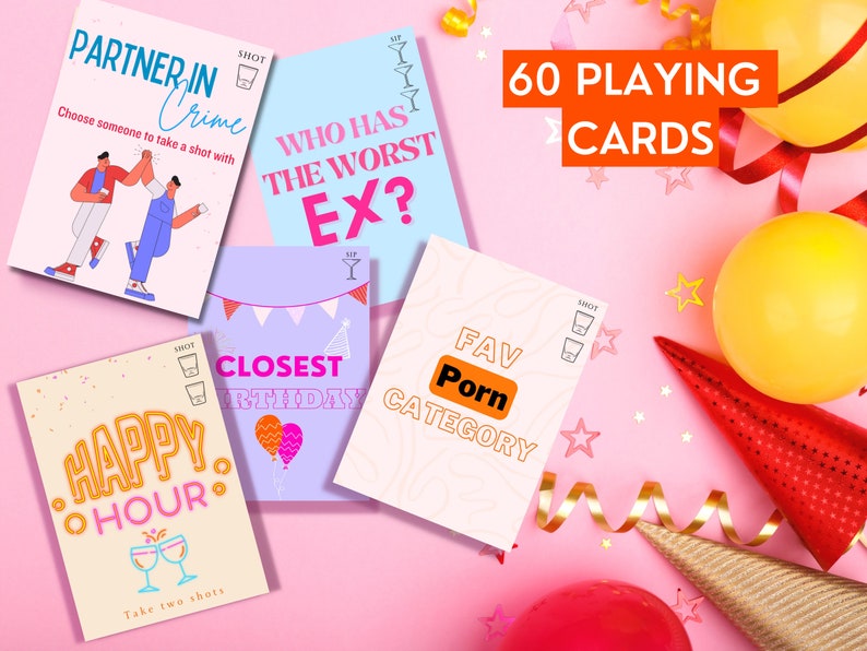 ORIGINAL DECK | Digital Adult Drinking Card Game | 60 Cards, Pre ...
