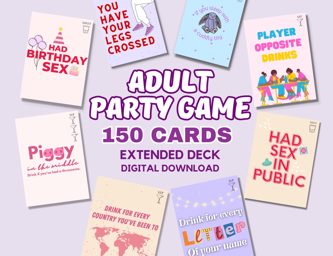 EXTENDED DECK Party Gam | Digital Adult Drinking Game EXPLICIT | 150 ...