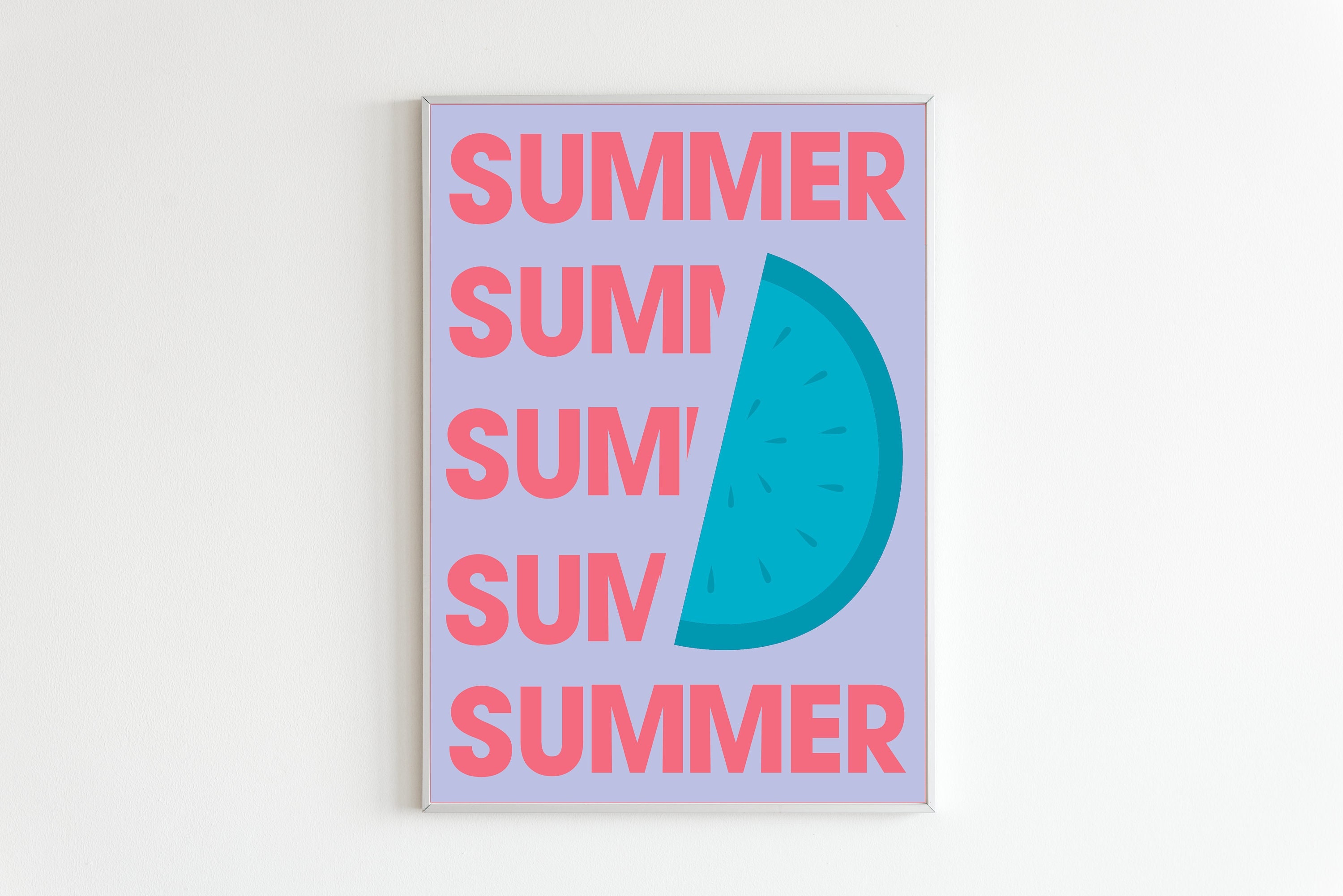 Watermelon, Summer Poster - Etsy