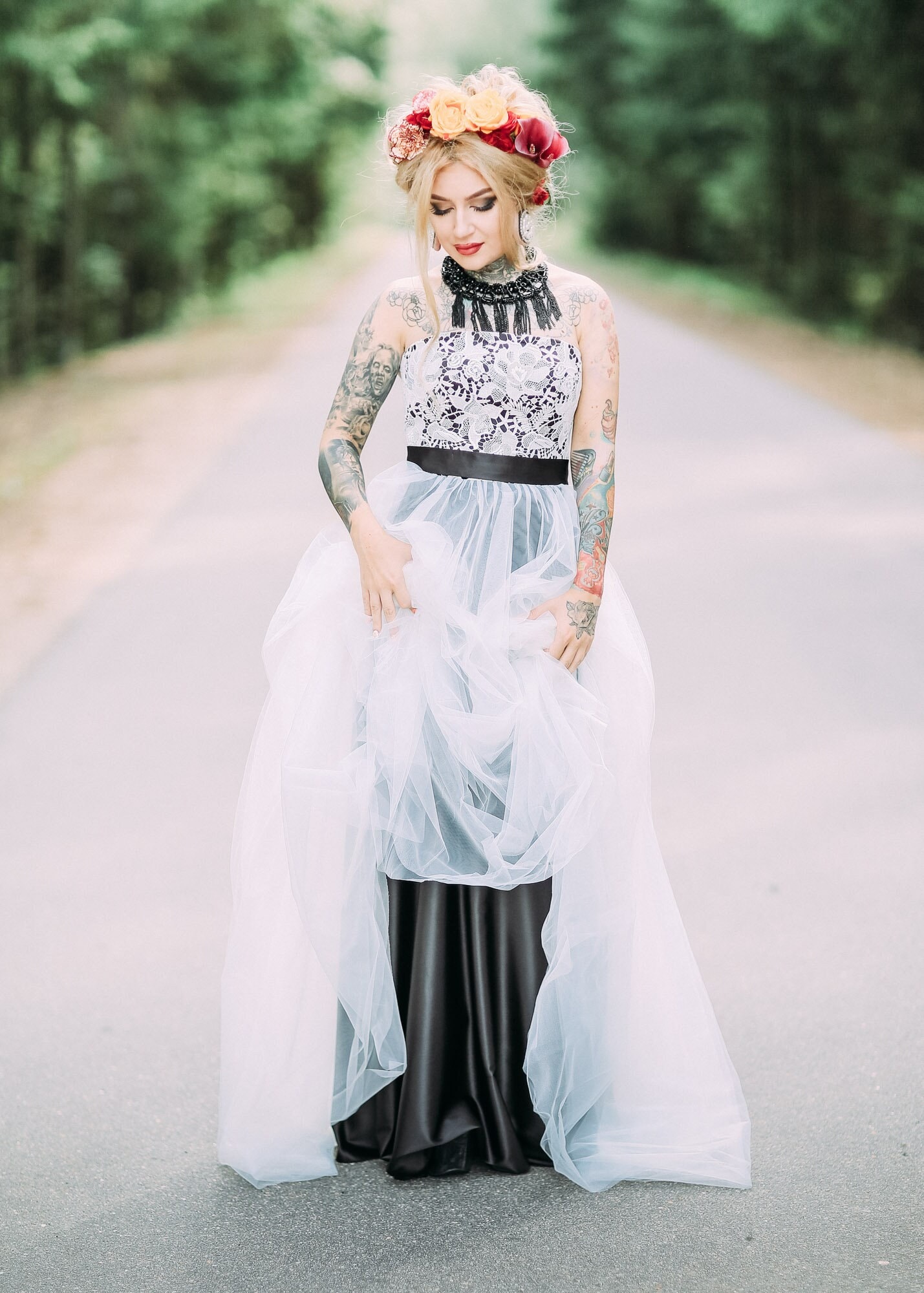 White Gothic Dresses