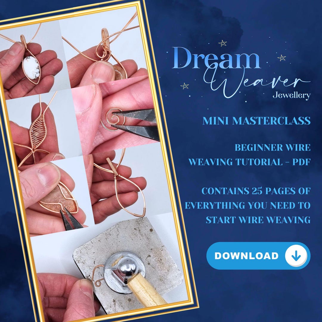 Beginner Wire Wrapping Jewellery Tutorial E-book Mini Masterclass PDF ...