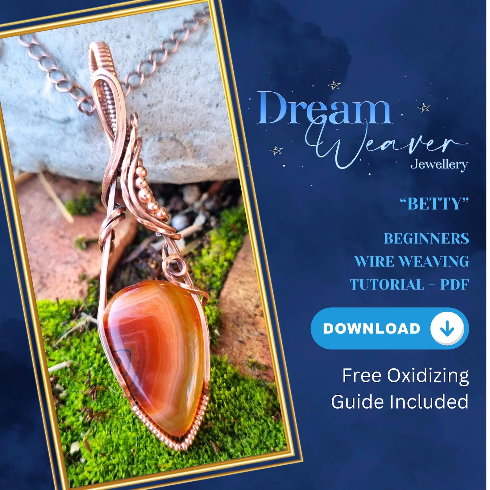 Beginner Wire Wrapping Copper Jewelry Tutorial Betty Pendant Tutorial ...