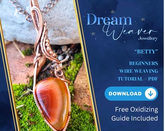 Beginner Wire Wrapping Copper Jewelry Tutorial Meredith Pendant PDF ...