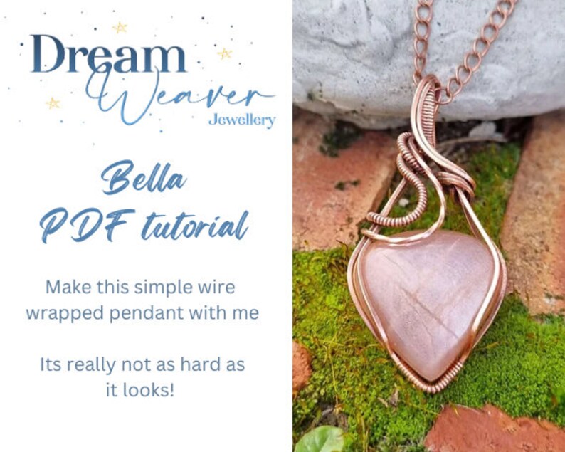 Beginner Wire Wrapping Jewellery Tutorial Bella Pendant Tutorial PDF ...