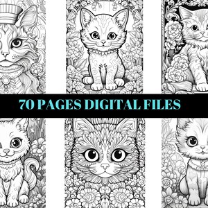 Cute Small Cats Coloring Pages | Adorable Kitten Printable Coloring ...