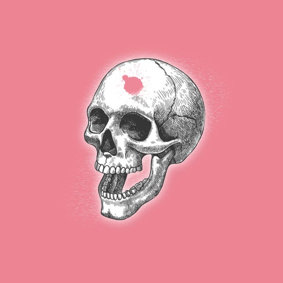 Gallery Wall Skull Art in Pink Digital Download 4000x4000px | Etsy