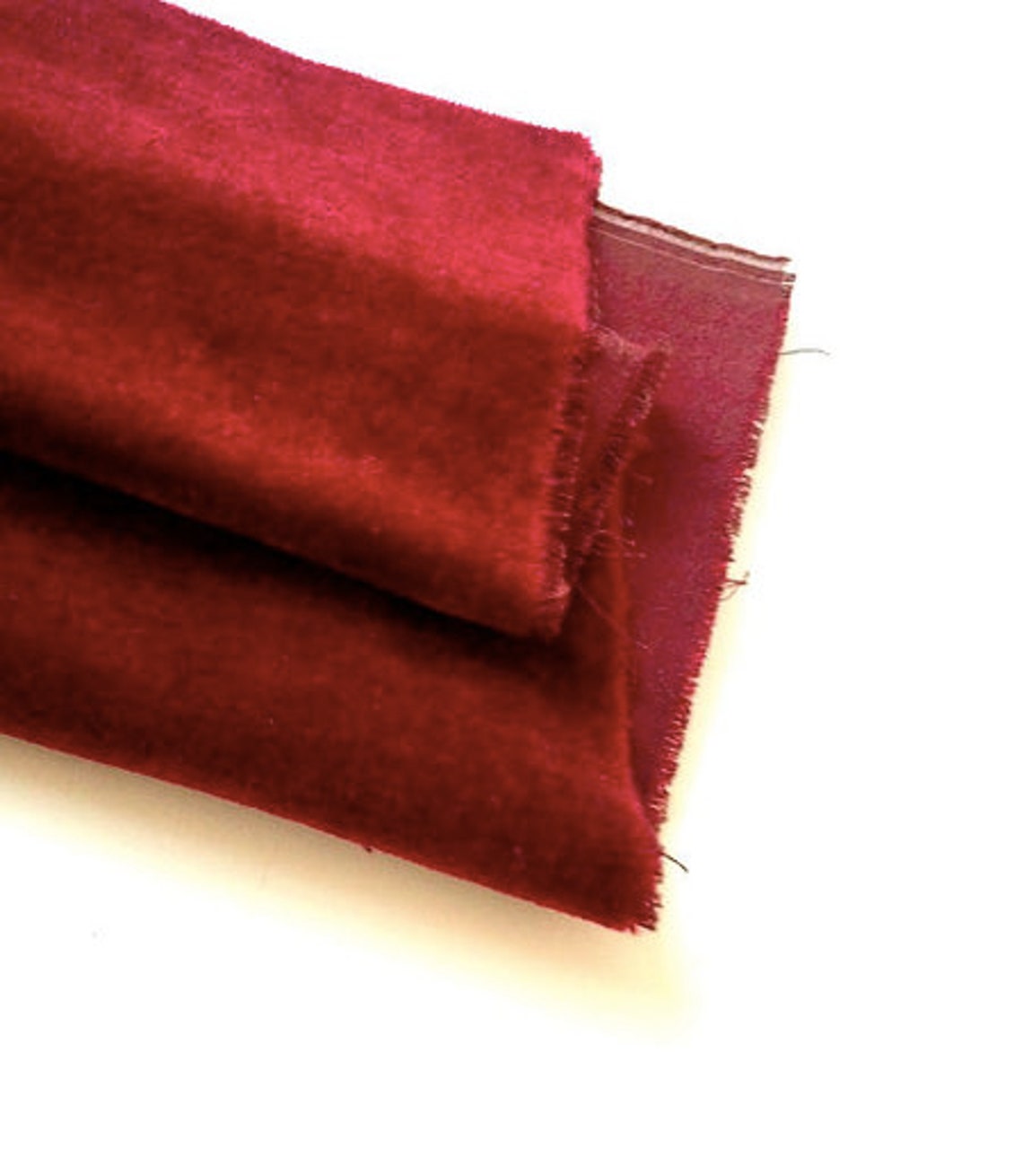 Velvet Small Piece of Thick Dark Red Velvet From Upholstery for ...