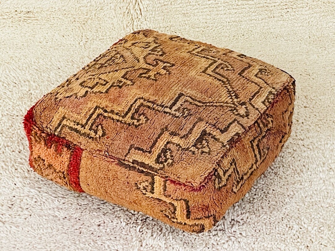 Moroccan Kilim Pouf, Moroccan Floor Cushion, Vintage Kilim Pouf - Etsy