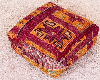 Moroccan Floor Pouf, Moroccan Foot Stool Ottoman, Yoga Meditation ...