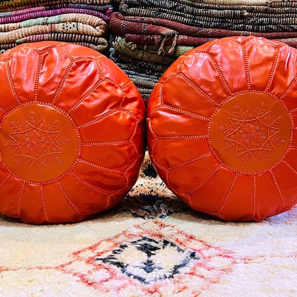 Red Pouf - Etsy