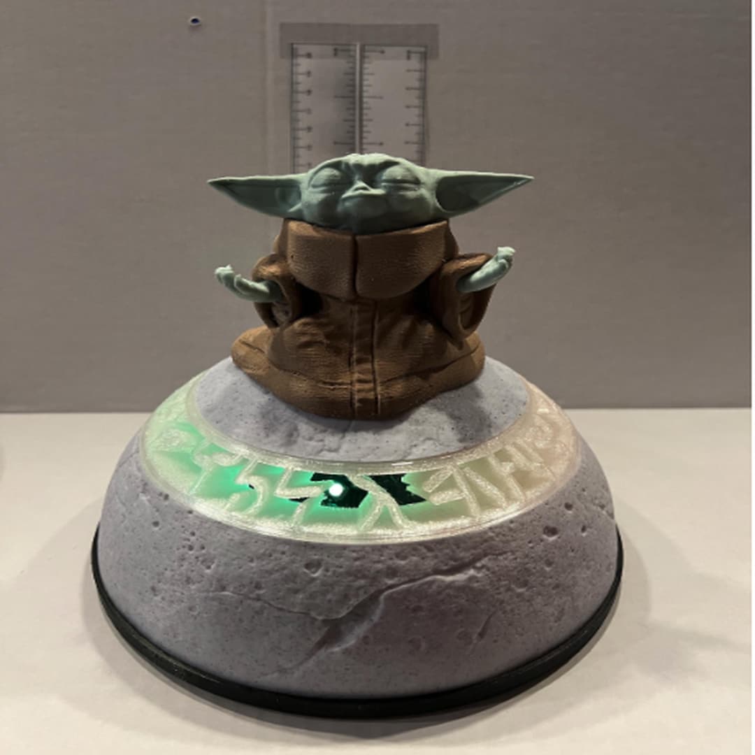 Grogu Meditating, AKA Baby Yoda, the Child Sitting on Jedi Stone - Etsy