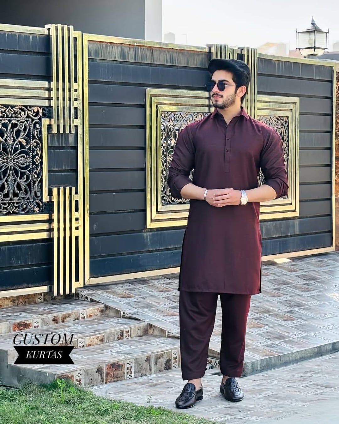 Wine Color Shalwar Kameez | Solid Wine Kameez Shalwar | Bollywood Style ...