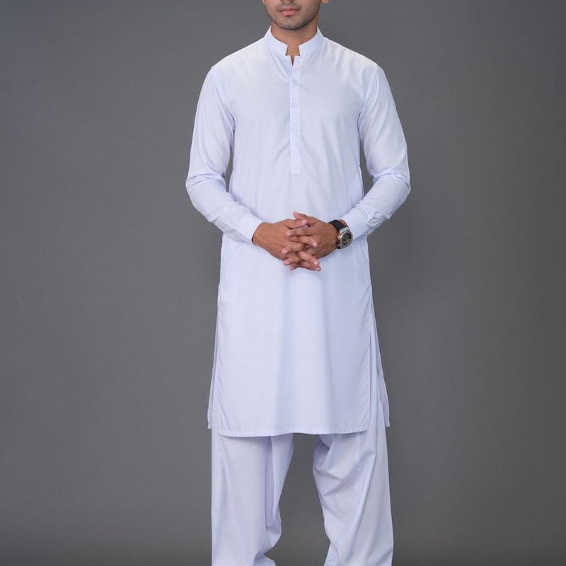 White Fancy Kurta Men - Etsy UK
