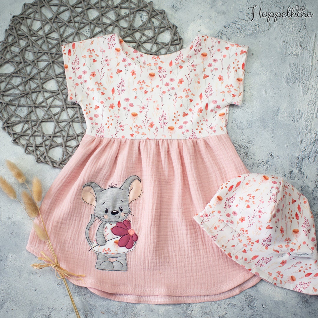 Mädchenkleid Sommerkleid Kleid Aus Musselin Mädchenkleid Aus
