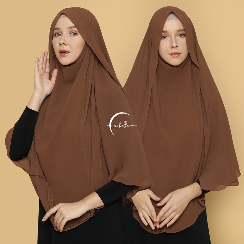 Diamond Ceruty Instan Hijab With Niqab Veil - Etsy