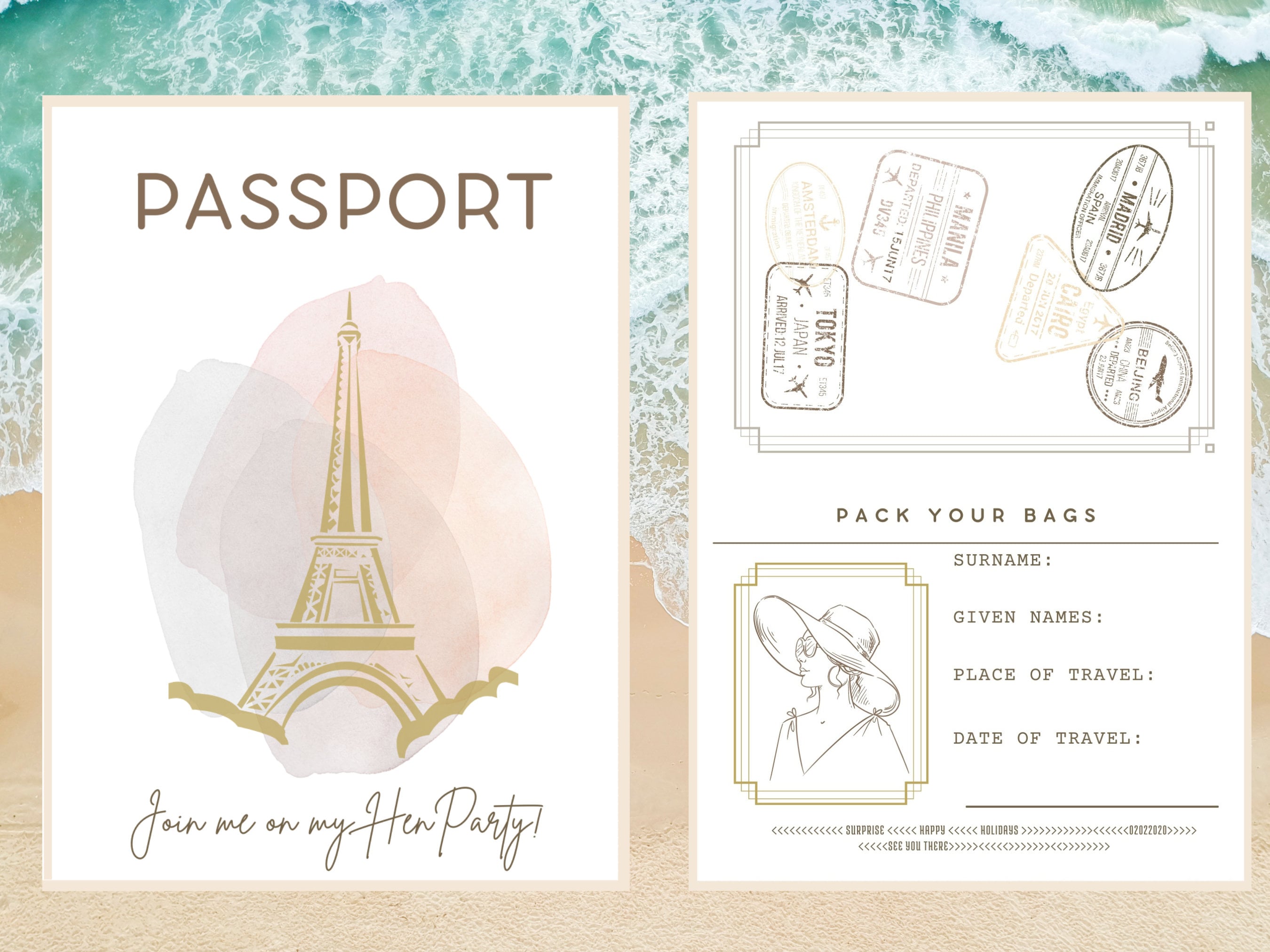 Passport Template Download | Printable, PDF, Vacation, Trip, Surprise ...