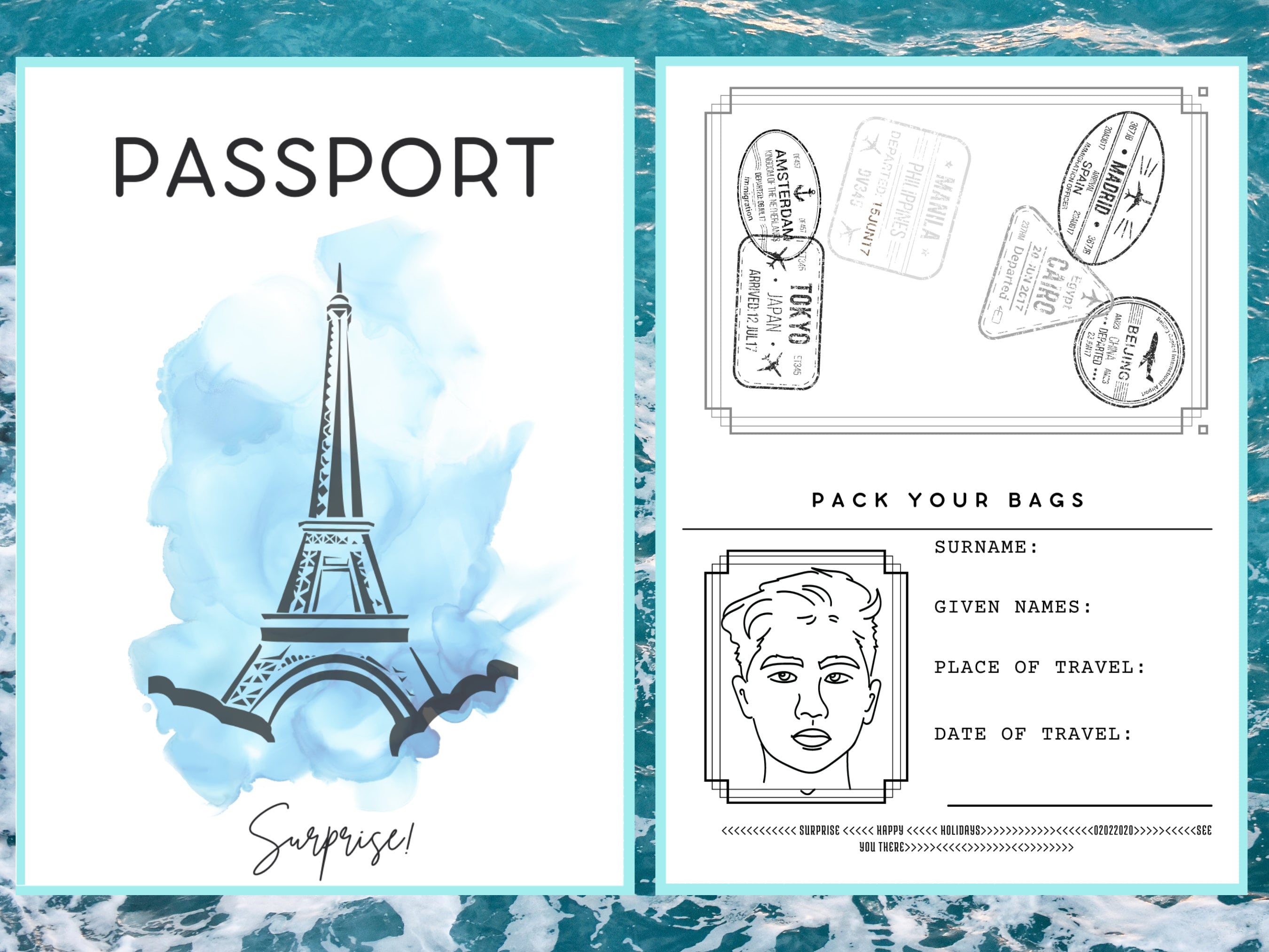 Plantillas De Pasaporte Para Imprimir Descargar Plantillas