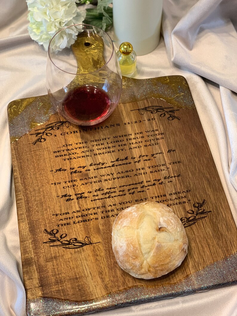Communion Board- LG Gold/ Glitter Resin Handle - Etsy