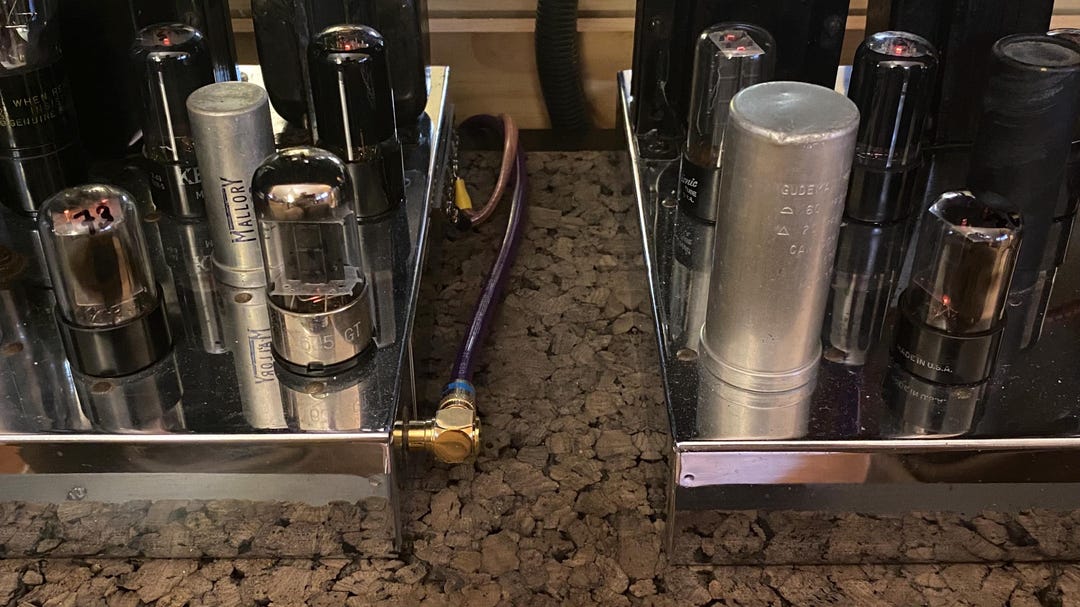 Matched Pair RCA 6SN7 6SN7GTB Black Plate Vacuum Tubes Valves Copper ...