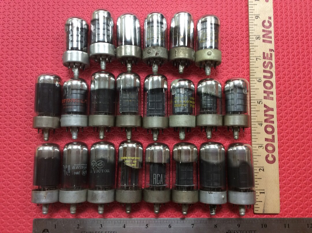 22 Vacuum Tubes for Steampunk Art Projects Medium-size Loktal - Etsy