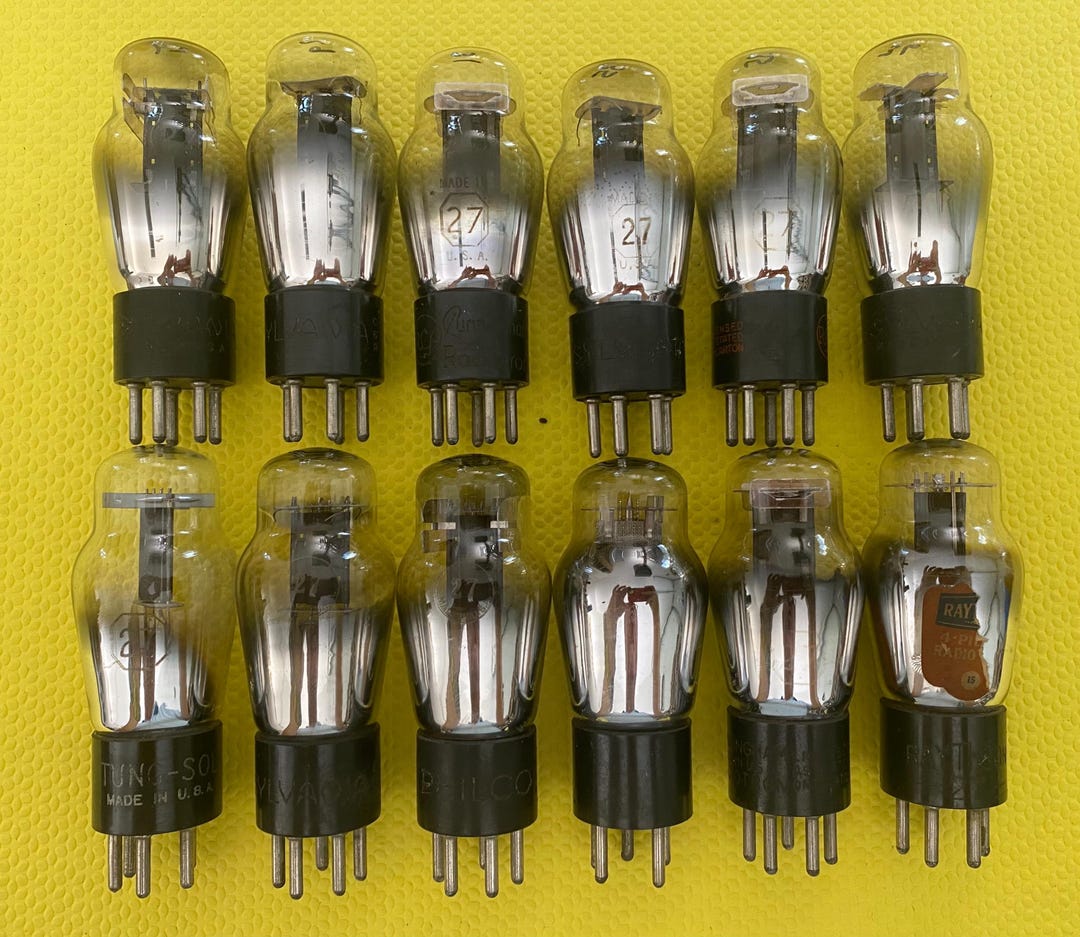 12 Us-made Number / Type 27 #27 Vacuum Tubes Valves Lot of Twelve - Etsy