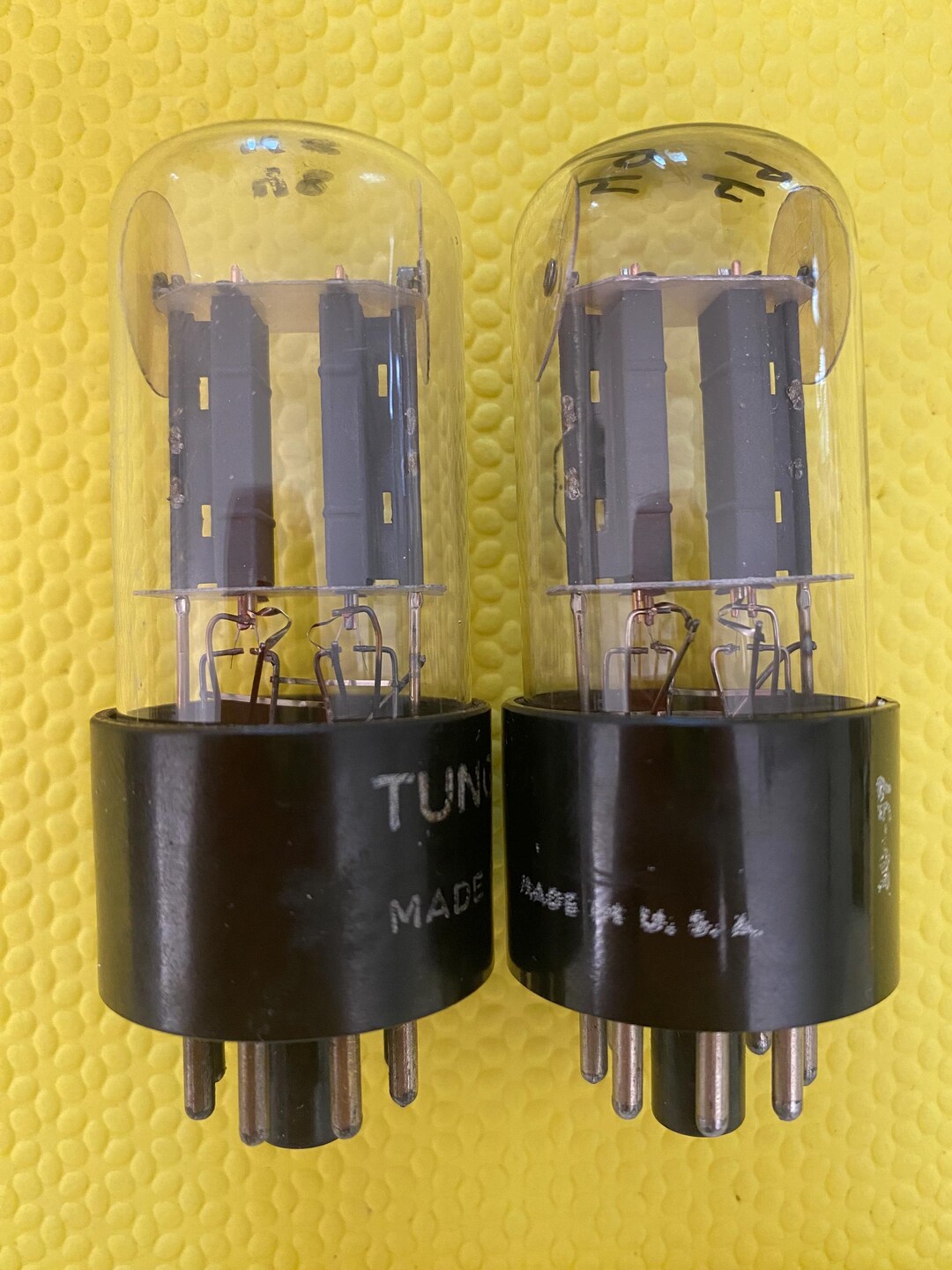 Matched Pair Tung-sol 6SN7 6SN7GT Mouse Ear Vacuum Tubes Valves Copper ...