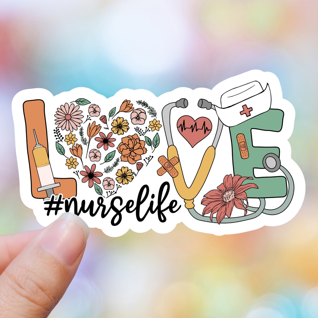 Nurse Sticker Nurse Medical Doctor Medical Student EMS Vintage Nurse ...