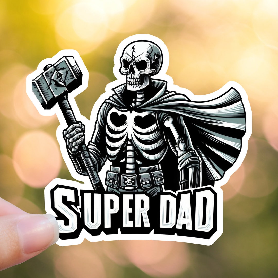 Super Dad Tumbler Decal, Best Dad Gift, Cool Stickers for Dad, Unique ...