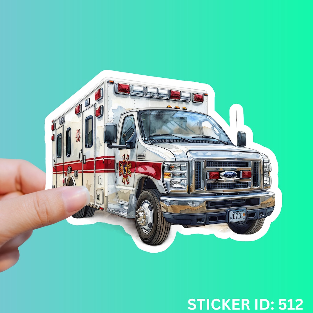 Ambulance Sticker EMT Sticker EMS Sticker First Responder Sticker Nurse ...