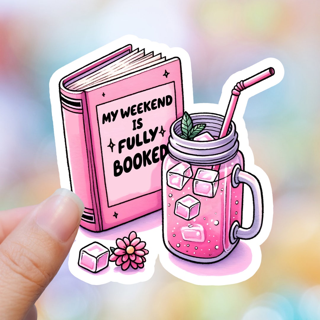My Weekend is Booked Sticker Dark Romance Reader Book Sticker Bookish ...