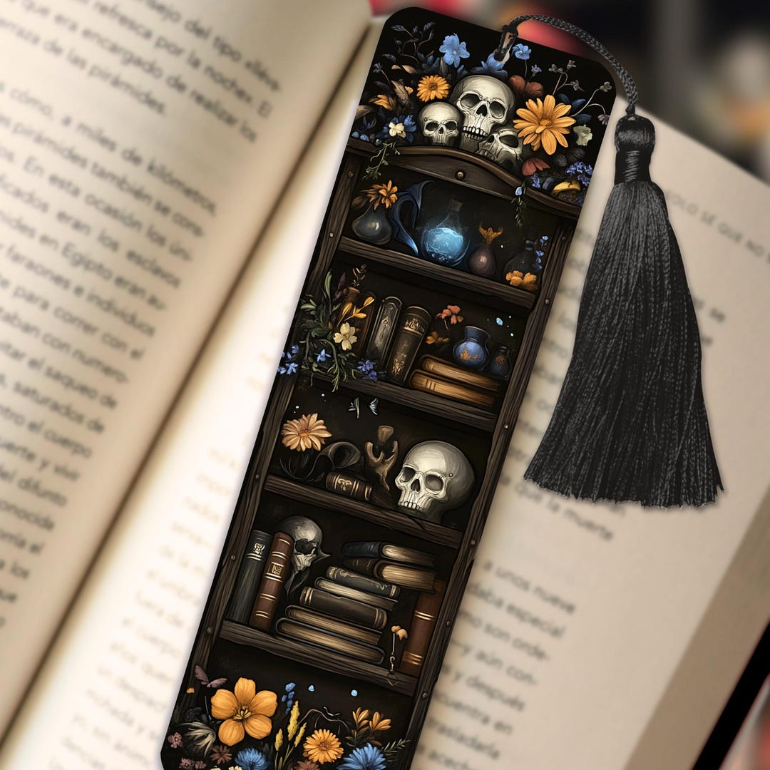 Halloween Bookmark, Spooky Bookmark, Day of the Dead, Book Accessories ...