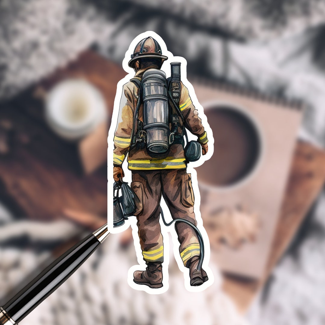 Fireman, Firefighter, First Responder, Fire Station, Fire Sticker ...