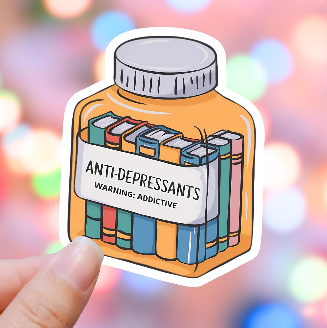 Anti Depressants Sticker Book Sticker Depression Sticker Pill Bottle ...