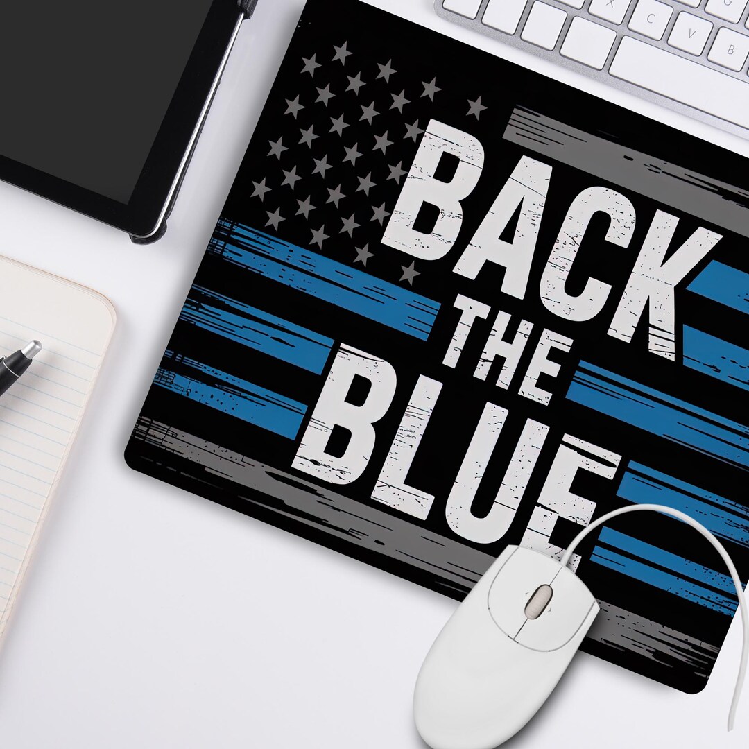 Police Officer Mouse Pad: Custom Desk Accessory for Work - Etsy