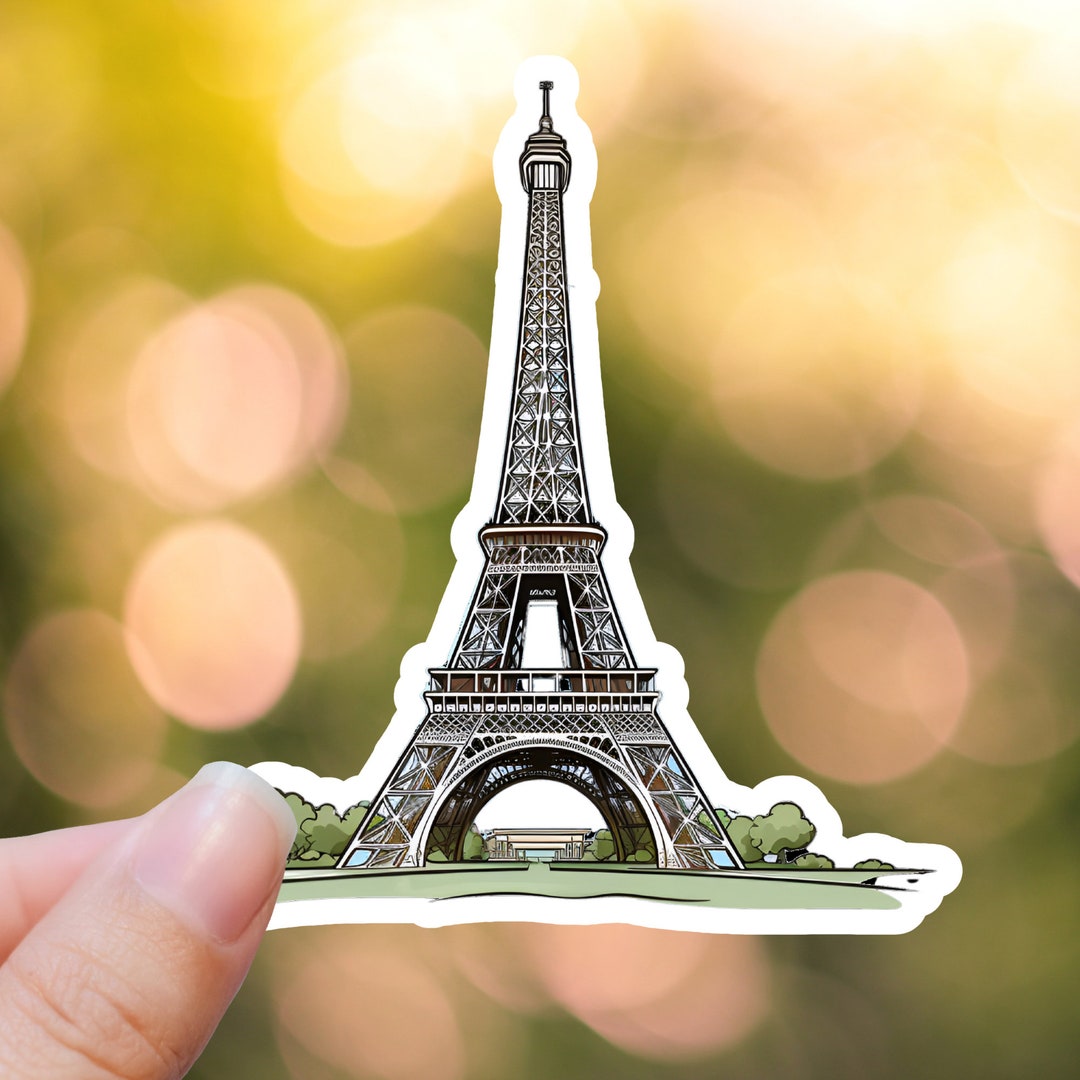 Eifel Tower Sticker Pairs Sticker Country Sticker Travel Sticker Flag ...