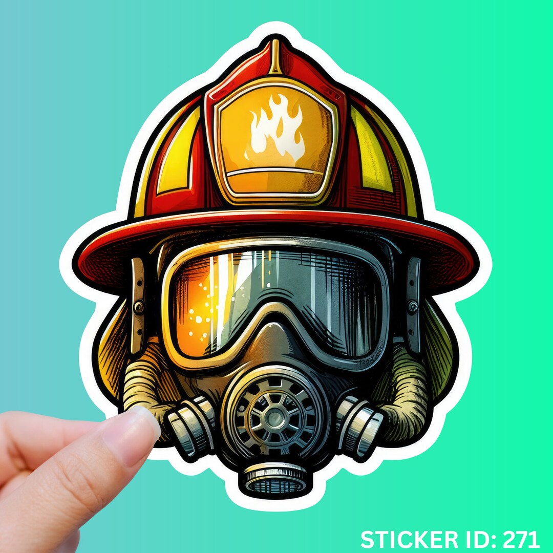 Fireman Sticker Fire Truck Sticker First Responder Sticker Fire Sticker ...